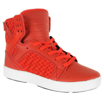 Supra - Baskets Supra Skytop Lite Rouge Pattern Blanc ...