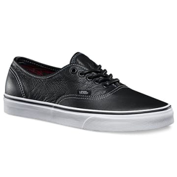 Vans - Baskets Authentic Leather Black - LaBoutiqueOfficielle.com