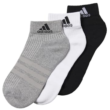 Adidas Sportswear - Lot De 3 Paires De Chaussettes Courtes AA2287 Noir ...