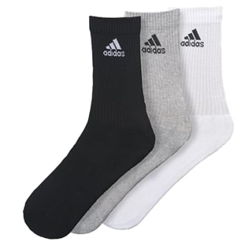 Adidas Sportswear - Lot De 3 Paires De Chaussettes De Sport AA2299 Noir ...