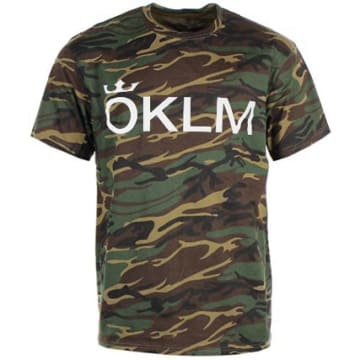 OKLM - Tee Shirt Classic Logo Camo Blanc - LaBoutiqueOfficielle.com