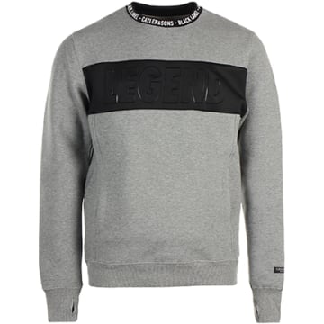 Cayler And Sons - Sweat Crewneck Legend Gris Chiné ...