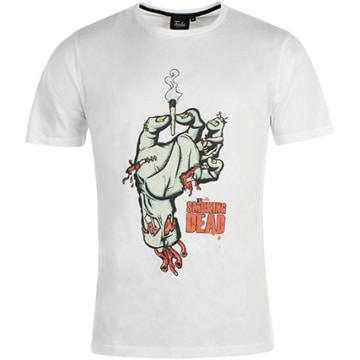 Tealer - Tee Shirt Smoking Dead Blanc - LaBoutiqueOfficielle.com