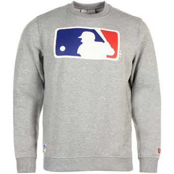 New Era - Sweat Crewneck MLB Logo Gris Chiné - LaBoutiqueOfficielle.com