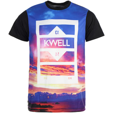 Kwell - Tee Shirt Oversize Azur Noir - LaBoutiqueOfficielle.com