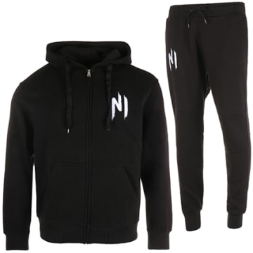 NI by Ninho - Ensemble De Survetement Classique Logo Noir ...