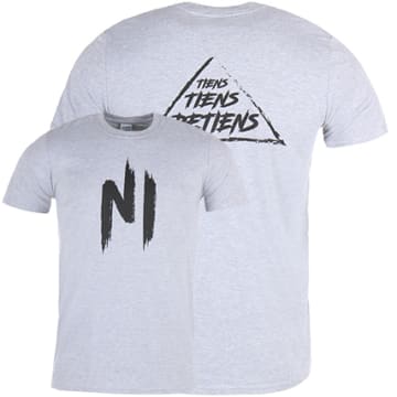 NI by Ninho - Tee Shirt Ninho Gris Chiné Logo Noir ...