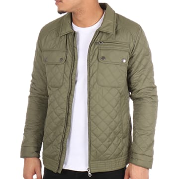 Jack And Jones - Veste Zippée Van Vert Kaki - Ryses