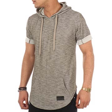 Celebry Tees - Tee Shirt Oversize Capuche Top Vert Chiné ...