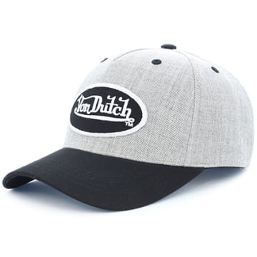 Von Dutch - Casquette Smith Gris Chiné Noir - LaBoutiqueOfficielle.com