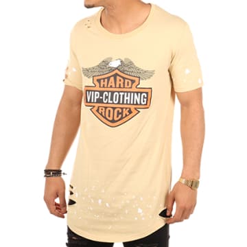 VIP Clothing - Tee Shirt Oversize W1702 Beige - LaBoutiqueOfficielle.com