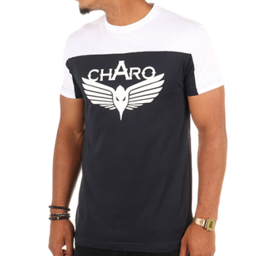 Charo - Tee Shirt Statement Bleu Marine - LaBoutiqueOfficielle.com