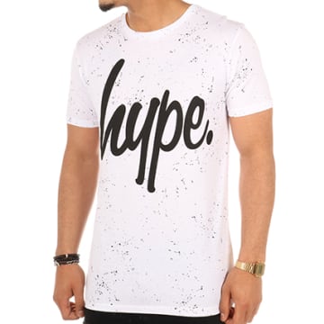 Hype - Tee Shirt AOP Speckle 17021 Blanc - LaBoutiqueOfficielle.com
