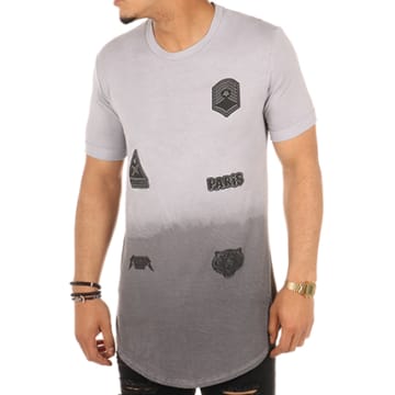VIP Clothing - Tee Shirt Oversize 1168PAT Gris - LaBoutiqueOfficielle.com