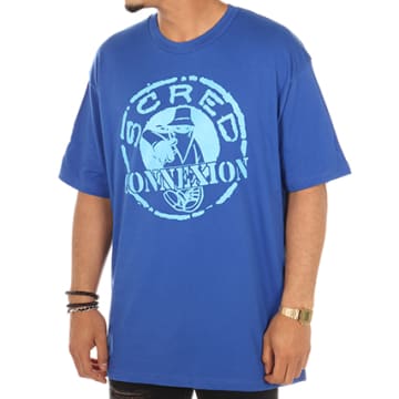 Scred Connexion - Tee Shirt Logo Bleu Roi Bleu Turquoise - LaBoutiqueOfficielle.com