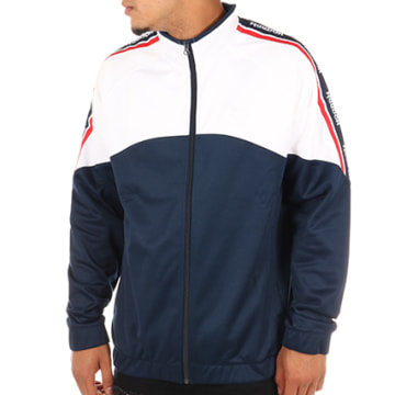 Reebok - Veste Zippée Franchise BQ3590 Bleu Marine Blanc ...