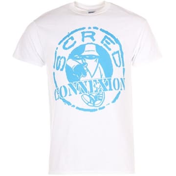 Scred Connexion - Tee Shirt Logo Blanc Bleu - LaBoutiqueOfficielle.com