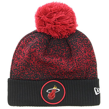 New Era - Bonnet NBA Miami Heat ONC 17 Rouge Noir ...