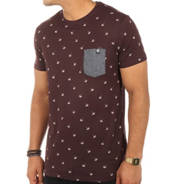 Solid - Tee Shirt Poche Joby Bordeaux - LaBoutiqueOfficielle.com