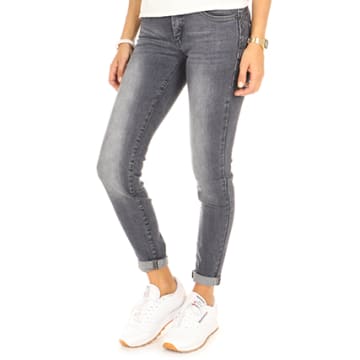 Tiffosi - Jean Skinny Femme Double Up Gris - LaBoutiqueOfficielle.com