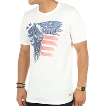 Jack And Jones - Tee Shirt Clark Blanc - LaBoutiqueOfficielle.com