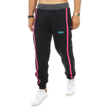 Unkut - Pantalon Jogging Avec Bandes Sidney Noir - LaBoutiqueOfficielle.com