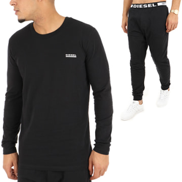 Diesel - Ensemble Pyjama Tee Shirt Manches Longues Pantalon Justin ...