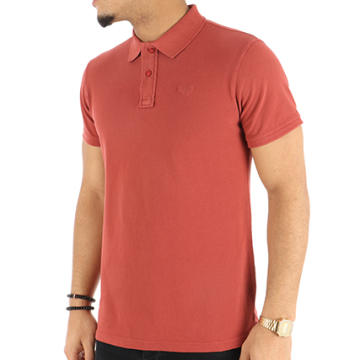 Blend - Polo Manches Courtes 20704970 Rouge Brique ...