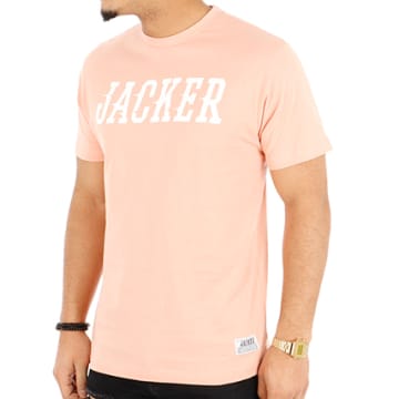Jacker - Tee Shirt Team Logo Rose Saumon - LaBoutiqueOfficielle.com