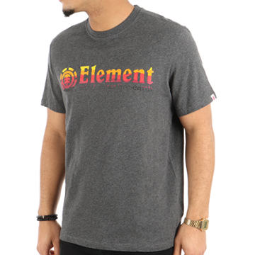 Element - Tee Shirt Horizontal Fill Gris Anthracite Chiné ...