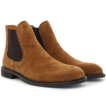 Selected - Chelsea Boots Suédine Baxter 16058495 Cognac ...