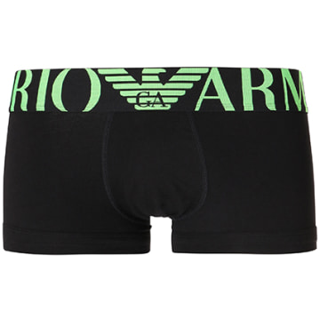 Emporio Armani - Boxer Mega Logo 111389-8P516 Noir Vert Fluo ...