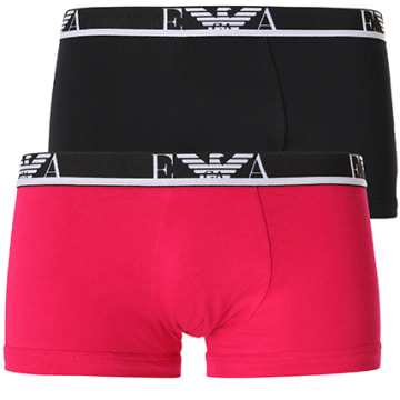Emporio Armani - Lot De 2 Boxers 111210-8P715 Magenta Noir ...