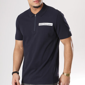 Puma - Polo Manches Courtes BMW Motorsport 575251 01 Bleu Marine - Ryses