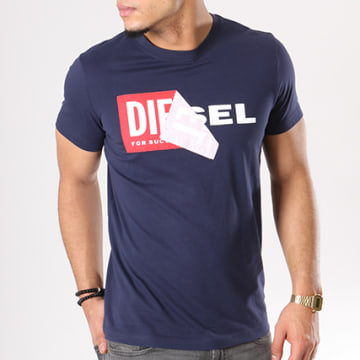 Diesel - Tee Shirt T-Diego-QA Bleu Marine - LaBoutiqueOfficielle.com