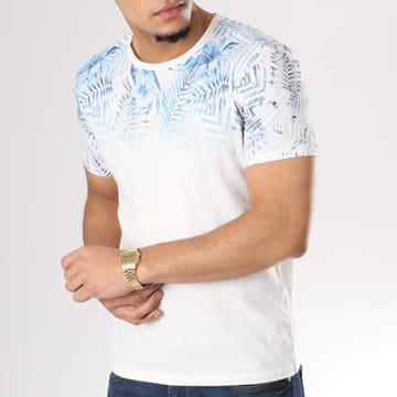 The Fresh Brand - Tee Shirt SHTF252 Blanc Cassé Floral ...