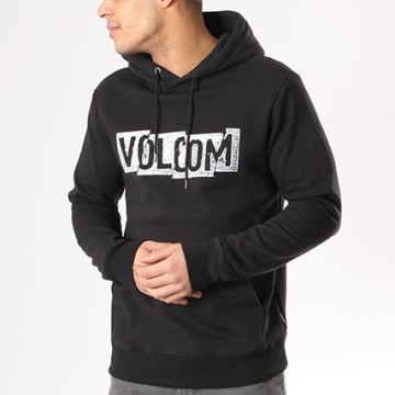 Volcom - Sweat Capuche A4111801 Noir Blanc - LaBoutiqueOfficielle.com