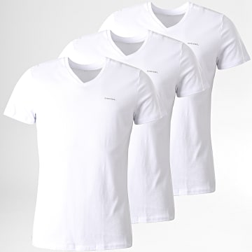 Diesel - Lot De 3 Tee Shirts Jake 00SPDM-0AALW Blanc ...