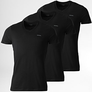 Diesel - Lot De 3 Tee Shirts Jake 00SPDM-0AALW Noir ...