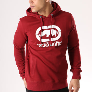 Ecko - Sweat Capuche Base 1034 Bordeaux Blanc - LaBoutiqueOfficielle.com