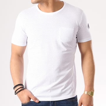 The Fresh Brand - Tee Shirt Poche SHTF182 Blanc - LaBoutiqueOfficielle.com