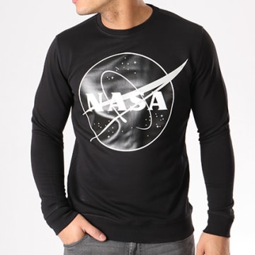 NASA - Sweat Crewneck Insignia Front Desaturate Noir ...