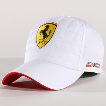Ferrari - Casquette Quilt Stitch Blanc - LaBoutiqueOfficielle.com