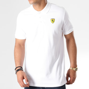 Ferrari - Polo Manches Courtes Classic Blanc - LaBoutiqueOfficielle.com