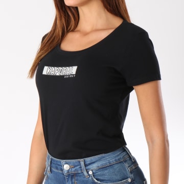 Kaporal - Tee Shirt Femme Top Noir - LaBoutiqueOfficielle.com