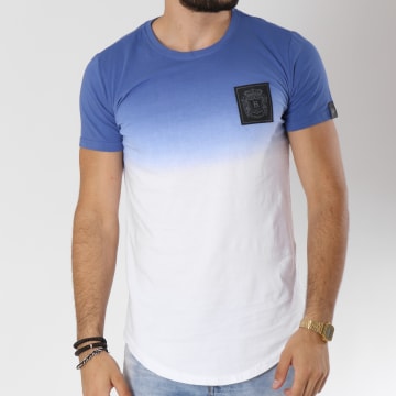 MTX - Tee Shirt Oversize T3165 Bleu Clair Dégradé Blanc ...