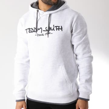 Teddy Smith - Sweat Capuche Siclass Gris Chiné - LaBoutiqueOfficielle.com