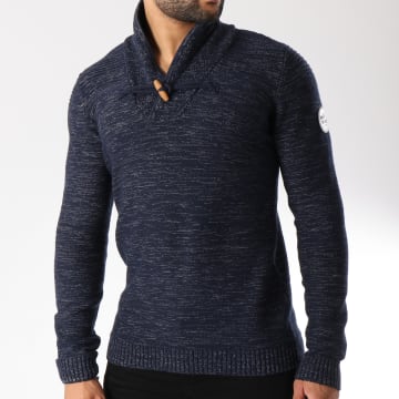 Teddy Smith - Pull Pavon Bleu Marine Chiné - LaBoutiqueOfficielle.com