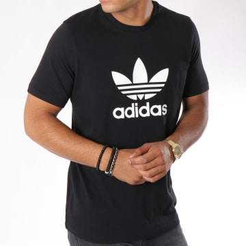 Adidas Originals - Camiseta Trefoil CW0709 Negro Blanco - Ryses
