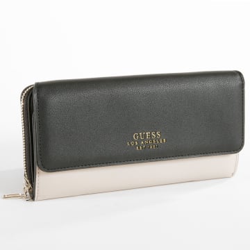 Guess - Portefeuille Femme VG7096620 Noir Ecru - LaBoutiqueOfficielle.com